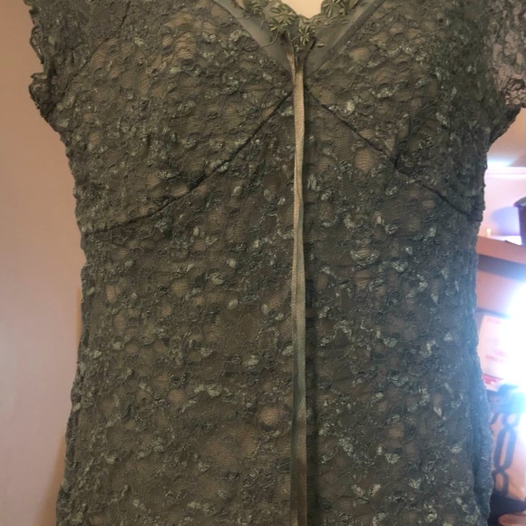 Merona | Tops | Womens Lace Top With Quarter Cresent Moon Sleeve | Poshmark